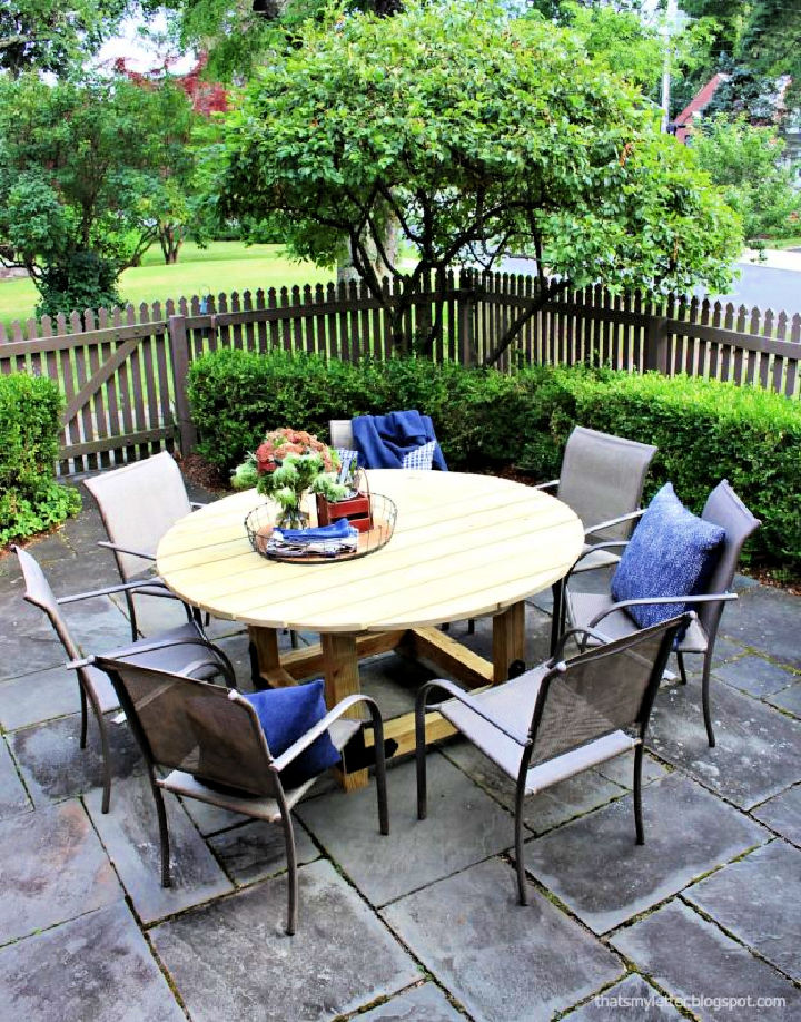 25 Free DIY Outdoor Table Plans (Build You Own Patio Table) - DIY Cozy Home