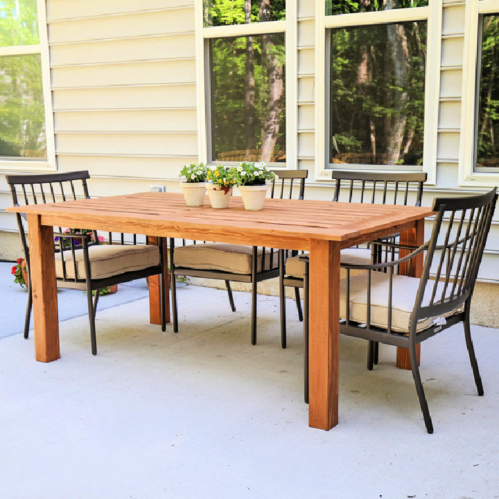 25 Free DIY Outdoor Table Plans (Build You Own Patio Table) - DIY Cozy Home