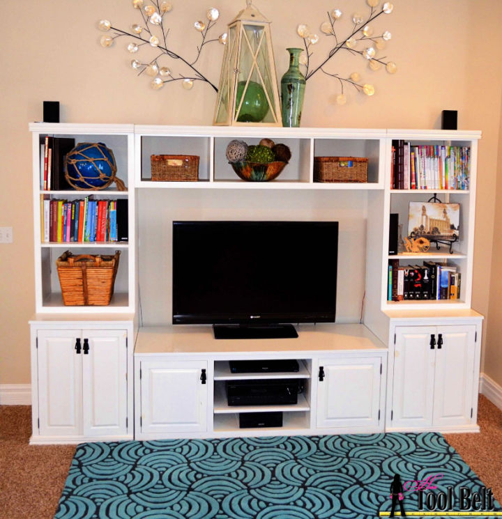 25 Free DIY Entertainment Center Plans (Build Your Own) - DIY Cozy Home