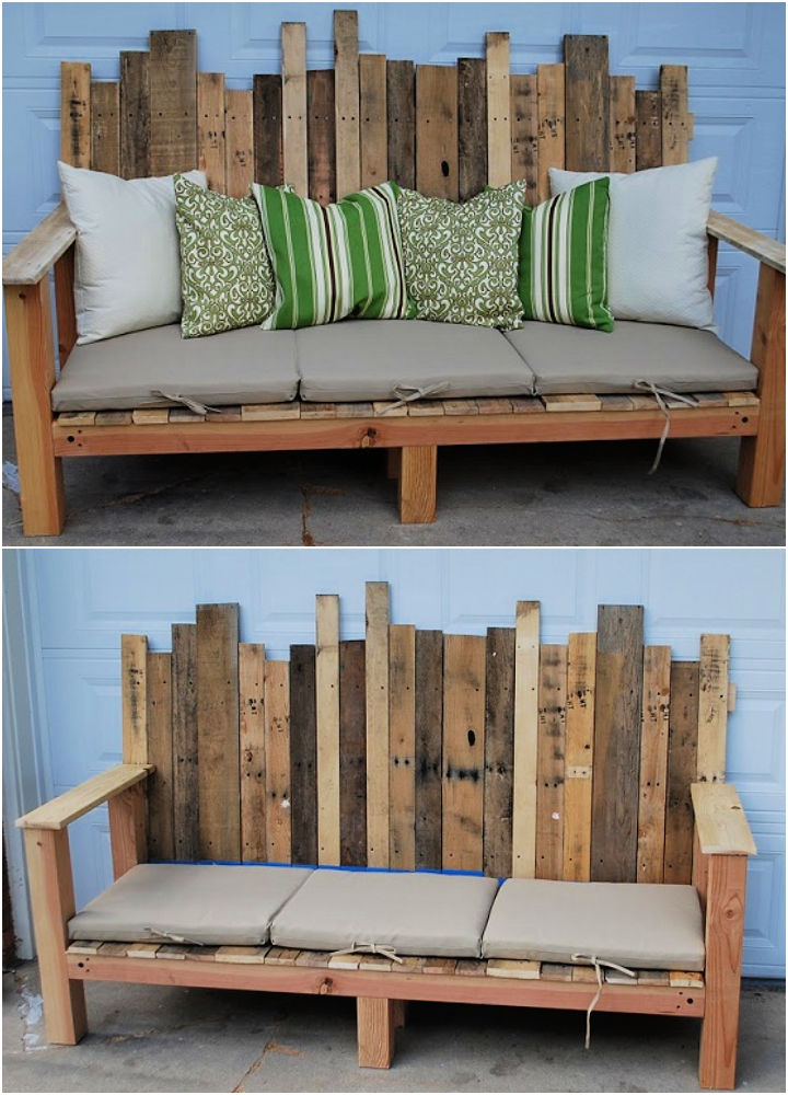 30 Free DIY Pallet Couch Plans (Pallet Sofa Ideas) - DIY Cozy Home