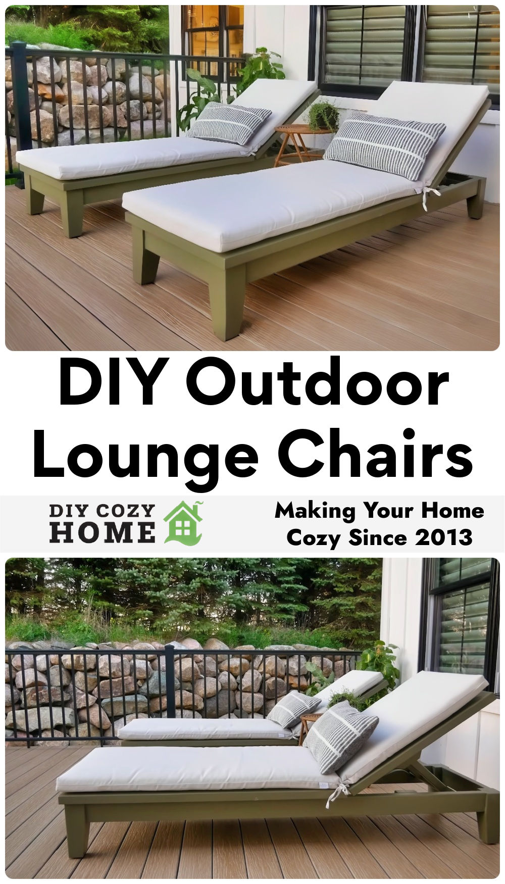 DIY Chaise Lounge Plans from 2x4s