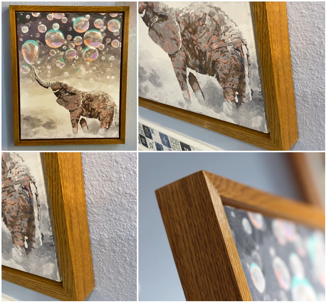 How to Make a DIY Floating Picture Frame - DIY Cozy Home