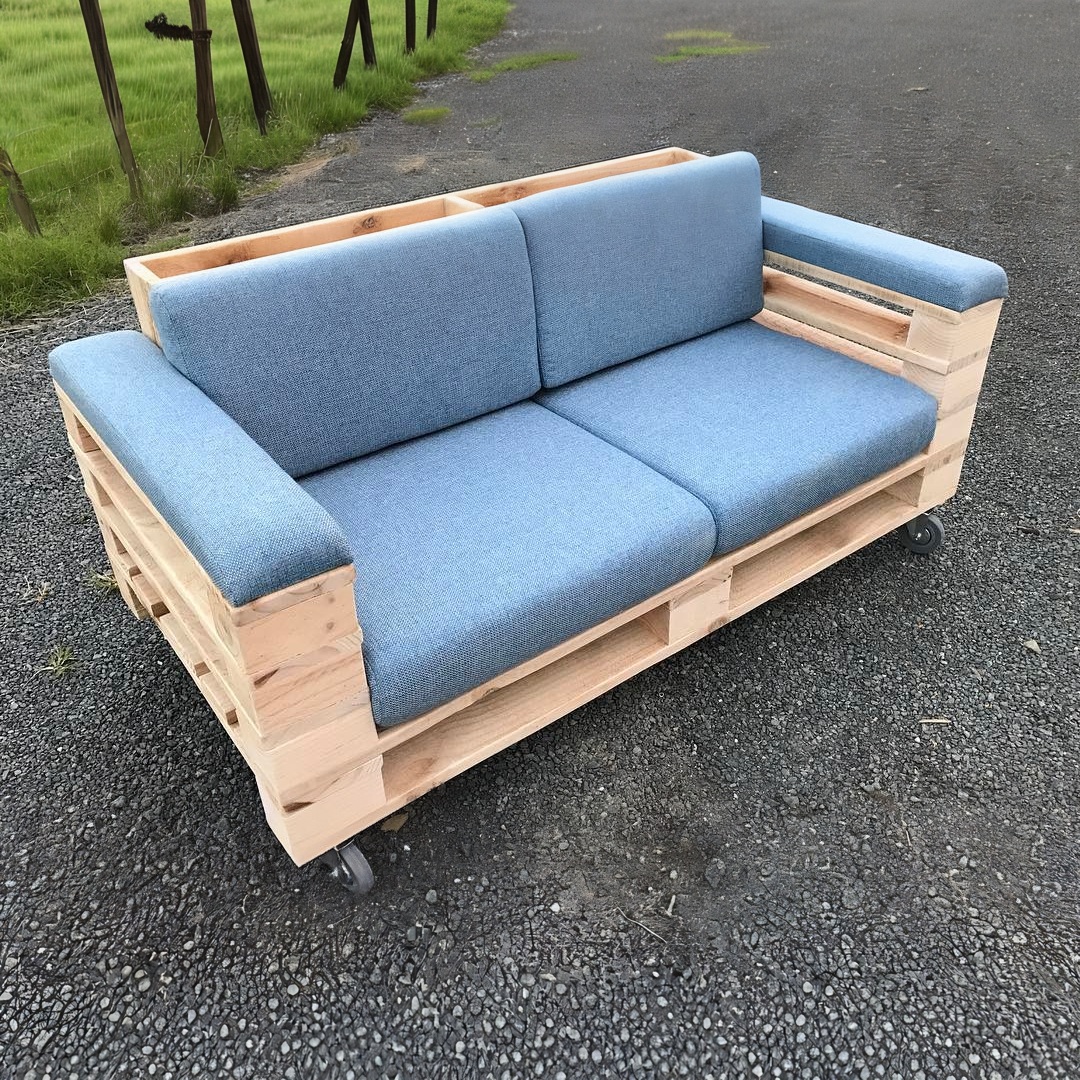 How to Make a Pallet Couch - Easy Step by Step Instructions - DIY Cozy Home